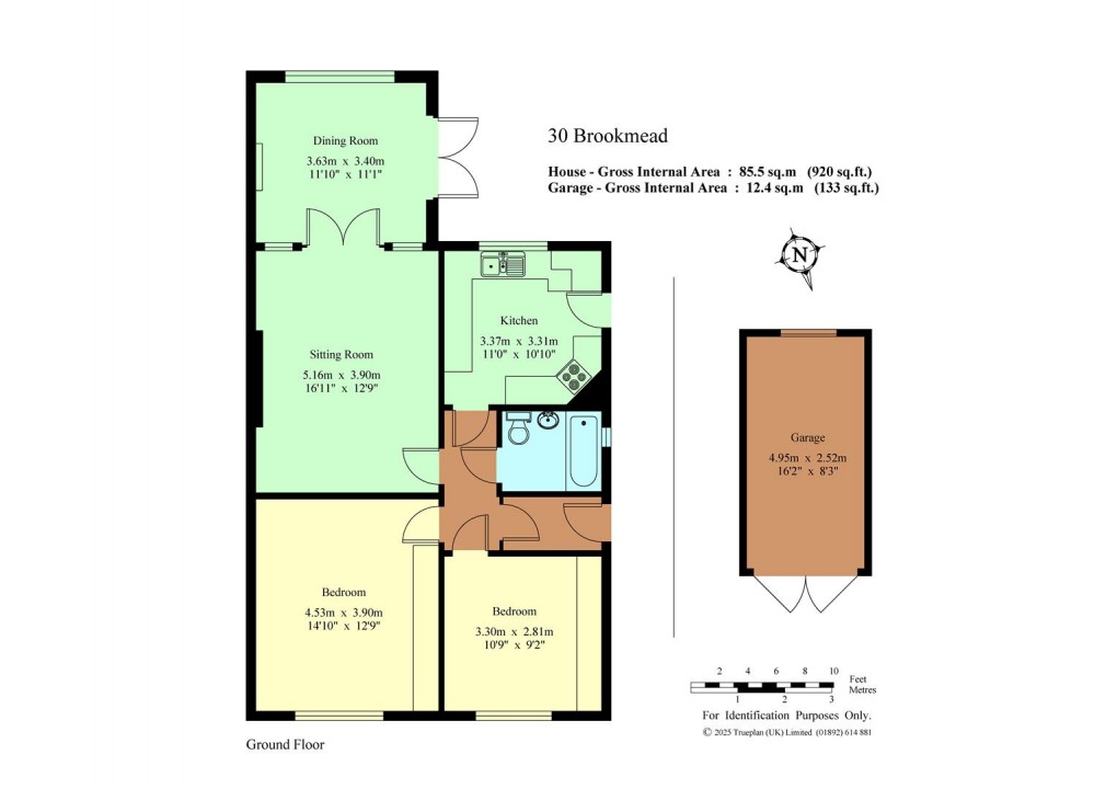 Brookmead, Hildenborough - Chain Free, 2 bedroom, Bungalow - Detached